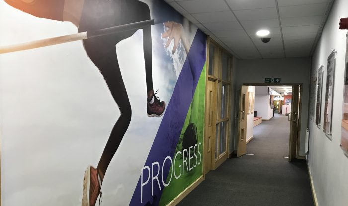 Sports corridor - wall graphics (9) edit - Recognition Creative